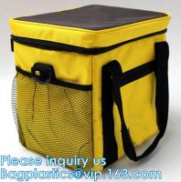 China Oxford Cloth Insulated Reusable Grocery Shopping Bag XL 16x13x9 Inch Large Picnic Cooler Bag with Zippered Top for sale