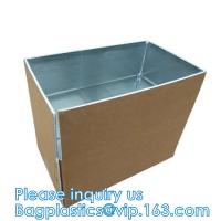 China Insulated Foam Cooler Box 30x30x15cm Aluminum Foil Lined Thermal Shipping Container for Food for sale