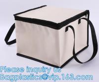 China Insulated Reusable Grocery Bag 30L Capacity 12oz Canvas Cooler Bag for Frozen Food Drinks for sale