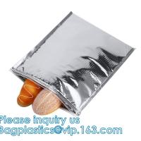 China Reusable Insulated Aluminum Foil Zip Lock Thermal Bag 19.5x25cm for Food Wine Medicine for sale