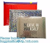 China Custom Matt Mesh EVA Ziplock Bubble Bag for Perfume 20x30cm Shockproof Packaging for sale