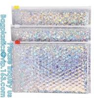 China Custom Matt Mesh EVA Ziplock Bubble Bag for Perfume 20x30cm Shockproof Packaging for sale