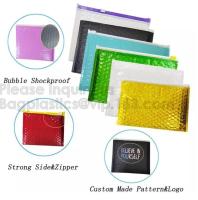 China Custom Matt Mesh EVA Ziplock Bubble Bag for Perfume 20x30cm Shockproof Packaging for sale