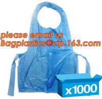 China Disposable CPE Apron 28x46 Inch 0.2 Mil Waterproof with Thumb Loop Bulk 100 Pack for sale