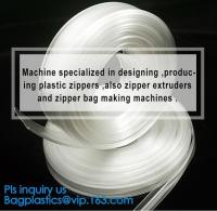 China PE Flange Zipper 10mm Airproof Waterproof Dustproof for Garment Bags for sale