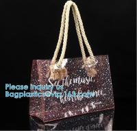 China Clear PVC Tote Bag 9.8x11x4.7 Inch Waterproof Stadium Handbag with Leather Handle for sale