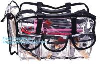 China Stadium Approved Clear Tote Bag 14.2x11x6 inch Heavy Duty PVC Transparent Shoulder Bag for sale