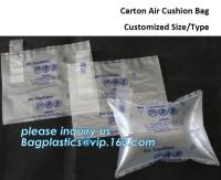 China Inflatable Air Filled Cushion Bag PE PA 60um Thickness 12 Air Columns for Fragile Wine Bottle Protection for sale