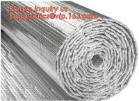China Aluminum Foil Double Bubble Heat Insulation Sheet 4mm 1.2x40m Reflective 97% for Roof Pipe Wrap for sale