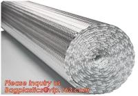 China Aluminum Foil Double Bubble Heat Insulation Sheet 4mm 1.2x40m Reflective 97% for Roof Pipe Wrap for sale