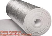 China Aluminum Foil Double Bubble Heat Insulation Sheet 4mm 1.2x40m Reflective 97% for Roof Pipe Wrap for sale