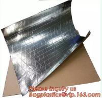 China Aluminum Glass Fiber Foil Insulation 0.12mm 96% Reflectivity for Roof Wall Duct Thermal Barrier for sale