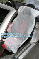 China Biodegradable Disposable Car Seat Cover 5 in 1 Kit Protection 18mic Customizable for sale