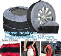 China Tire Cover with Handle Wheel Storage Tote Bags Set of 4 Fit 22-31 Inch Diameter for sale