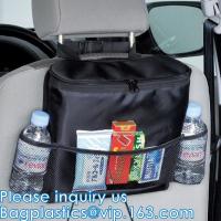 China Collapsible Car Trash Bag 4.5L Waterproof Leakproof Portable Garbage Can with Storage Pockets for Vehicle for sale