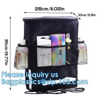 China Collapsible Car Trash Bag 4.5L Waterproof Leakproof Portable Garbage Can with Storage Pockets for Vehicle for sale