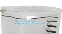 China Custom Eco-Friendly PVC Slider Zipper Bag 0.2mm Thick for Hair Wig Packaging for sale