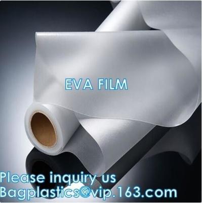 China EVA Film 0.1mm-1mm Thickness 500-2100mm Width Glossy Embossed for Cosmetic Bag Packaging for sale