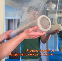 China Self Adhesive PE Protective Film 0.03-0.15mm for Carpet Window and Surface Safety for sale