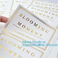 China Custom Die Cut Foil Stamping Waterproof Vinyl PVC Sticker Label Matte Finish 2 Inch for sale
