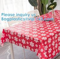 China Biodegradable Corn Starch Disposable Tablecloth 137x274cm Waterproof Oilproof for Party Wedding for sale