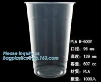 China Biodegradable PLA Compostable Cups 5oz to 24oz Cold Drink Disposable Eco Friendly for sale