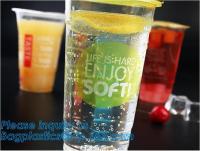 China Biodegradable PLA Compostable Cups 5oz to 24oz Cold Drink Disposable Eco Friendly for sale