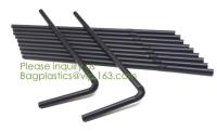 China PLA Drinking Straws, CPLA Giant Straws, Individually Wrapped, Plant Based Compostable Flexi straws, cocktail for sale
