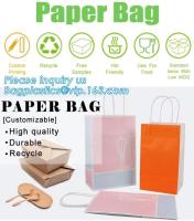 China Kraft Paper Gift Bags Bulk 100 Pcs 8x4.5x10.5 Inch with Handles Brown Shopping Bags for sale