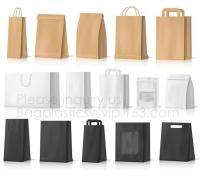 China Kraft Paper Gift Bags Bulk 100 Pcs 8x4.5x10.5 Inch with Handles Brown Shopping Bags for sale