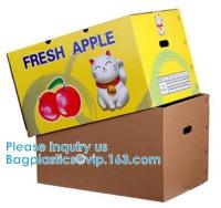 China Corrugated Fruit Packing Box, Gloss Lamination, Offset Printing, Foldable Box, Flower Cone, Flowral Packaging for sale