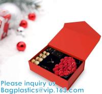 China Magnetic Lid Gift Box 9.5x7x4 Inch Collapsible Black Gift Box with Ribbon for Wedding Party Favor for sale
