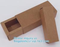 China Kraft Paper Drawer Gift Box 5x4.25x1.65 Inch Black 20 Pack for Jewelry Candy Soap for sale