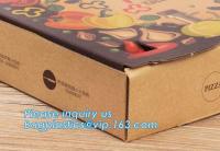 China Custom Corrugated Pizza Boxes 9 10 12 Inch Recyclable Paper Takeout Packaging for sale
