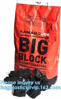 China Custom Kraft Paper Charcoal Bag 3kg to 15kg BBQ Grill Packing with Flexo Printing for sale