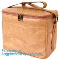 China Insulated Tyvek Lunch Bag 20x14x26cm Reusable Waterproof Tote for Work Picnic for sale