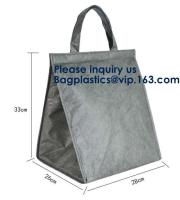 China Insulated Tyvek Lunch Bag 20x14x26cm Reusable Waterproof Tote for Work Picnic for sale