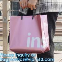 China Holographic Rainbow PVC Clear Shopping Bag 25x32x15cm Biodegradable Reusable Tote for sale