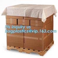 China PE Gusseted Pallet Cover 48x40x100 Inch Heavy Duty LDPE Dustproof for sale