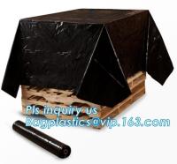 China PE Gusseted Pallet Cover 48x40x100 Inch Heavy Duty LDPE Dustproof for sale