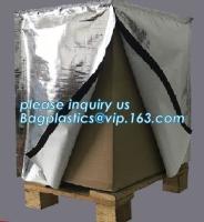 China Reusable Thermal Insulated Pallet Covers 1.2m x 1.2m Radiant Barrier Foil Heat Resistance Bubble for sale