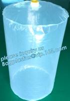 China Round Bottom Drum Liners 0.13mm Thickness Chemical Barrel Liner Bags Moisture Barrier IBC Liner for sale