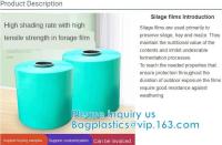 China UV Resistant Silage Bale Wrap Film 25micron 750mm x 1500m for Hay Grass Maize Protection for sale