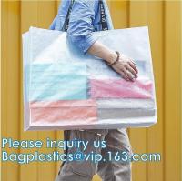 China Eco Reusable PP Woven Shopping Bag 52x33x19cm Foldable Tote for Supermarket Grocery Promotion for sale