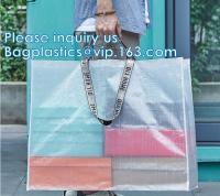 China Eco Reusable PP Woven Shopping Bag 52x33x19cm Foldable Tote for Supermarket Grocery Promotion for sale