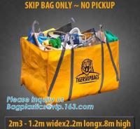 China Foldable Reusable Construction Waste Skip Bag 96x48x30 inch 3500 lb Capacity for sale