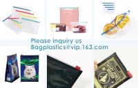 China Custom Slider Zipper Pouch Bags 80x80mm to 450x550mm Food Grade Reclosable Plastic for sale