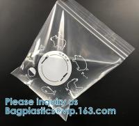 China Eco Friendly Dual Track Double Zipper Seal Bags 50mic Thickness Custom Sizes for Travel Clothes Storage for sale