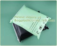 China Biodegradable Apparel, Clothes Packaging, Biodegradable Compostable Zip Clothing Bags With Logo for sale