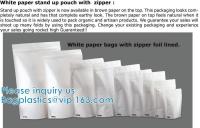 China Open Top Mylar Bags 6 Mil Matte Clear Zipper Lock Heat Seal Pouch with Tear Notch for Food Storage for sale
